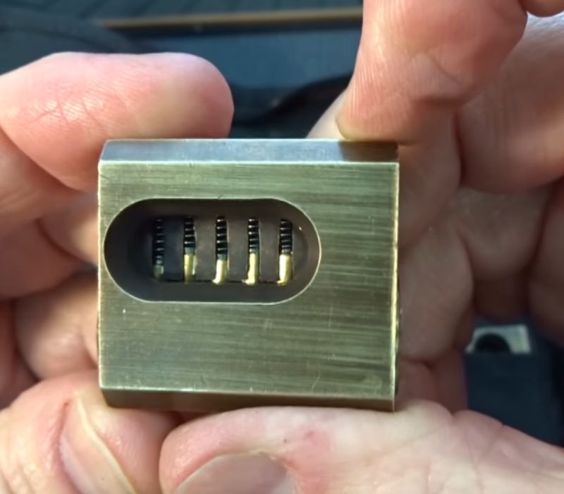 Cutaway Practice Lock Standard Pin Left Handed | PickPals